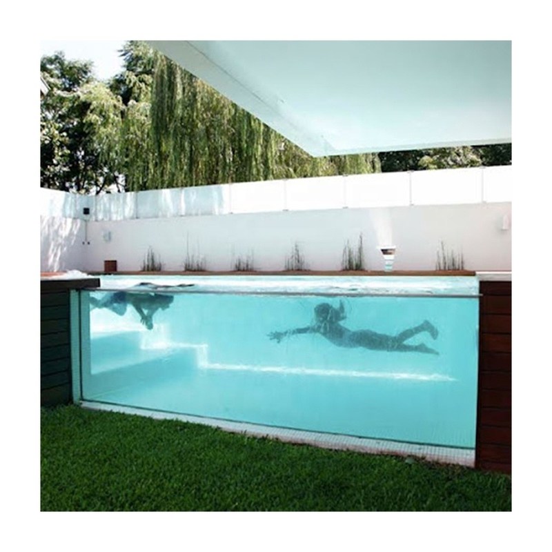 Outdoor Prefab Pool Large Transparent Acrylic Glass Swimming Pool for ...