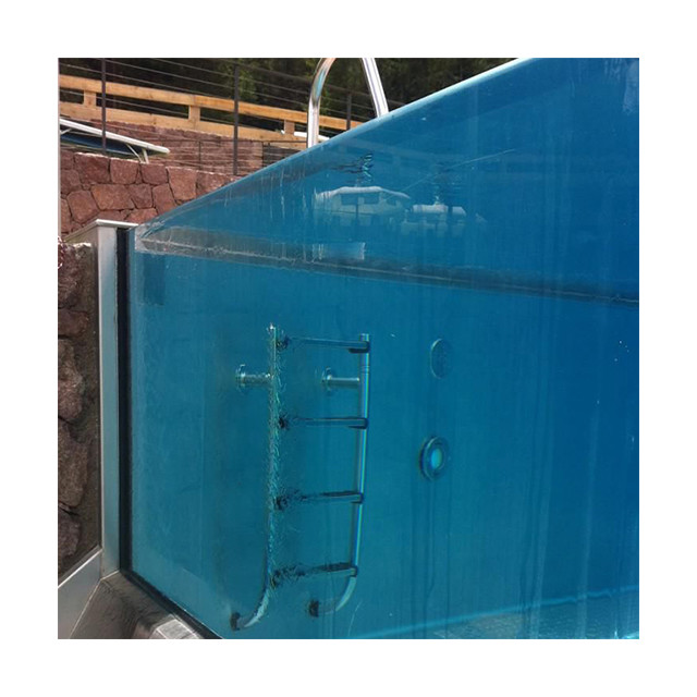 Infinity Pool Glass Fibreglass Lap Pool Intex Crystal Blue Polyester ...