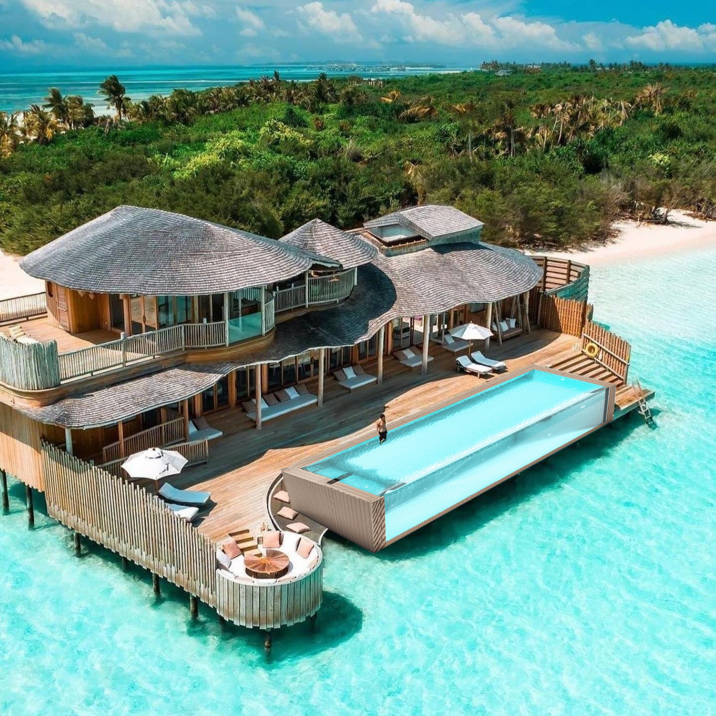 Clear Infinity Transparent Finished Swimming Pool With Acrylic Pool For ...