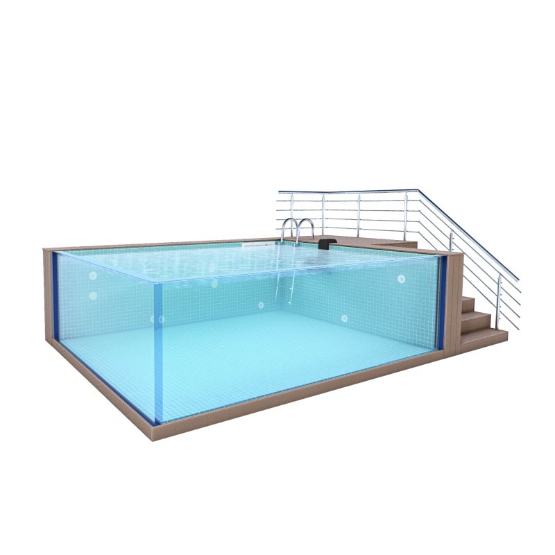 Outdoor Endless Lap Pool Fiberglass Shipping Container for Child and ...